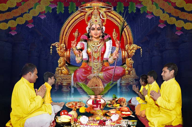 Book Raj Rajeshwari Devi Puja Online | Shaligram Shala